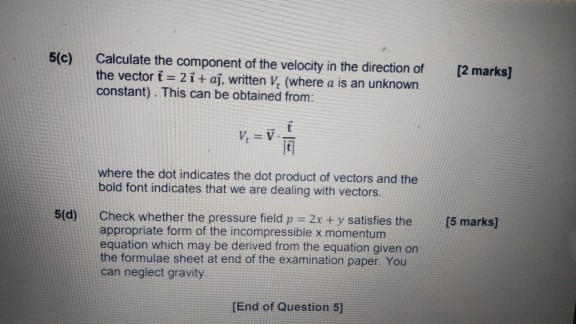 Solved Question 5 Total marks: 25 A hypothetical velocity | Chegg.com