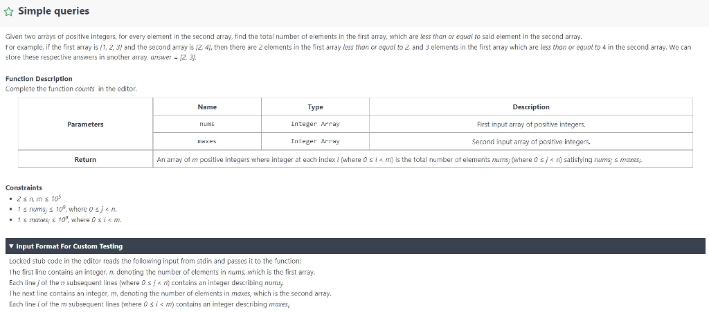 Solved write a python code for given two arrays of positive | Chegg.com