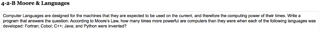 Solved 4-2-B Moore & Languages Computer Languages are | Chegg.com