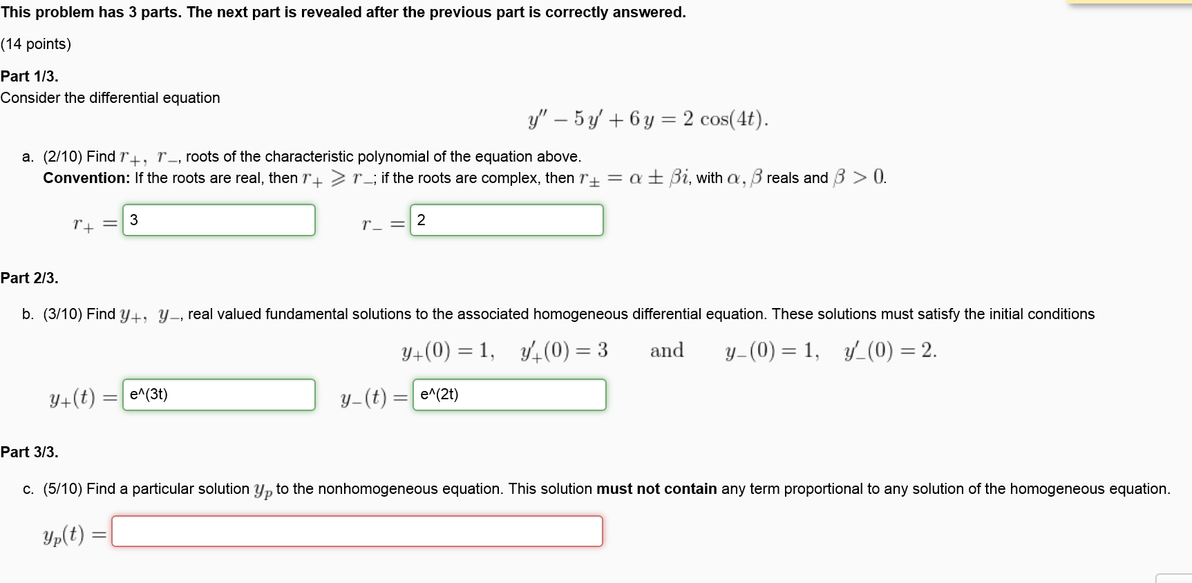 Solved Consider the differential equation y^double prime -5 | Chegg.com