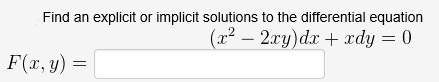 Solved Find an explicit or implicit solutions to the | Chegg.com