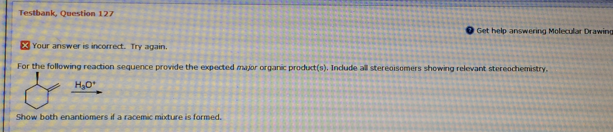 Solved For the following reaction sequence provide the | Chegg.com