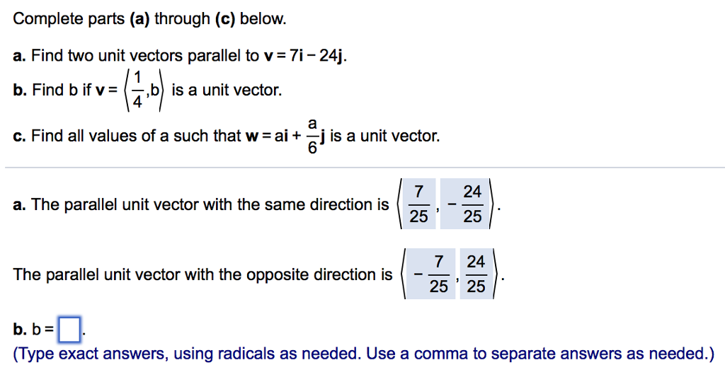 Solved Complete parts (a) through (c) below. a. Find two | Chegg.com