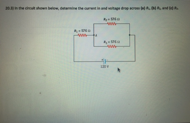 Solved In the circuit shown below, determine the current in | Chegg.com