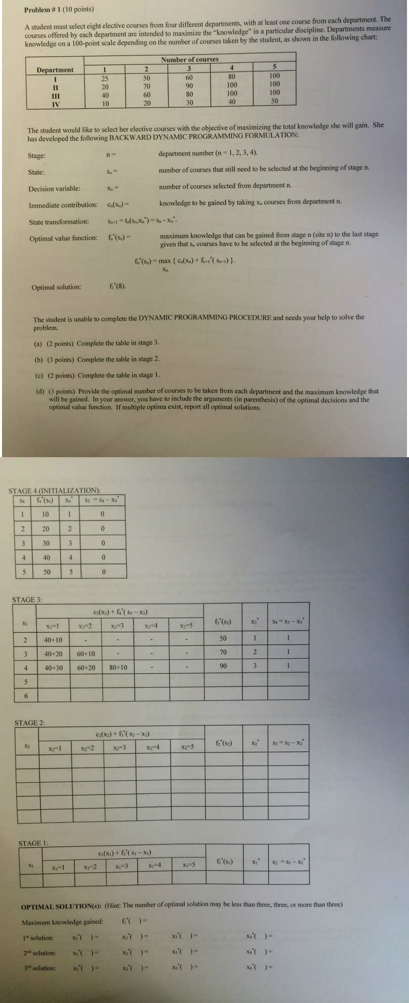 Solved A student must select eight elective Courses from | Chegg.com
