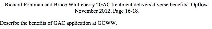 Solved Richard Pohlman and Bruce Whitteberry "GAC treatment | Chegg.com