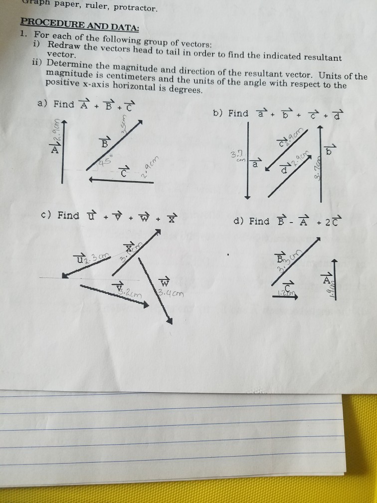 Solved For each of the following group of vectors: i) | Chegg.com
