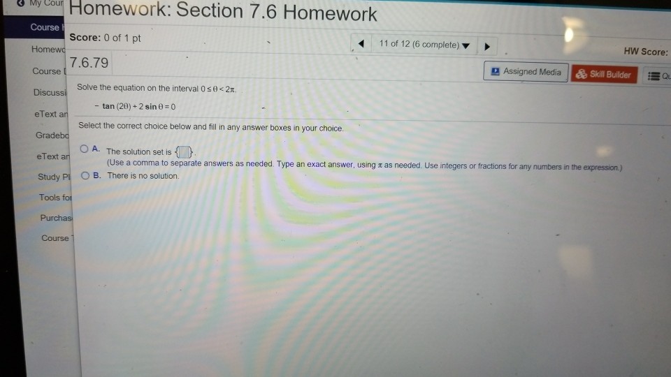Solved Yhomework Section 7 6 Homework Course Score 0 Of 1