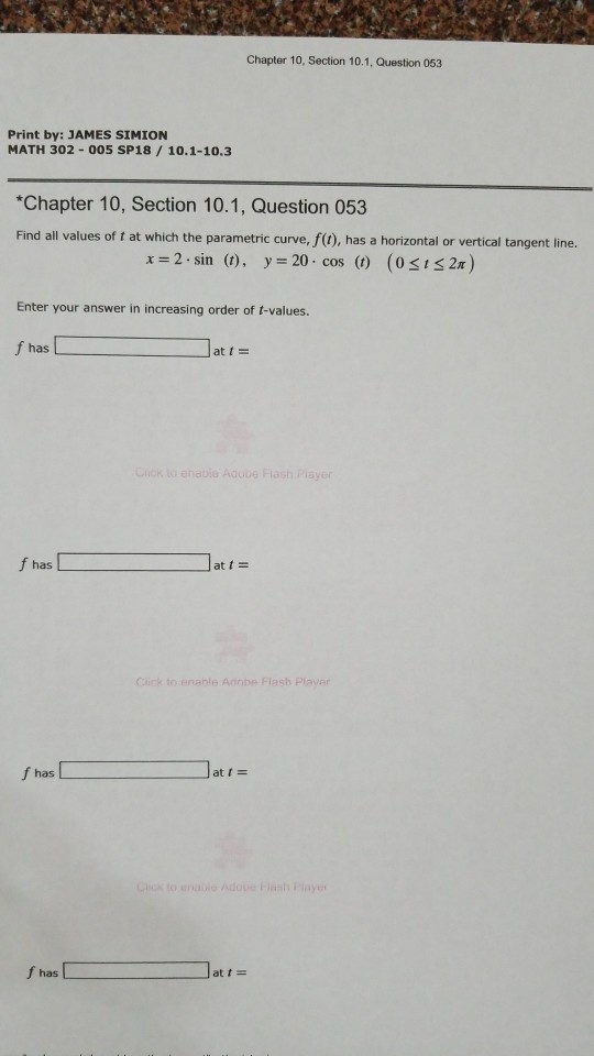 Solved Chapter 10, Section 10.1, Question 053 Print by: | Chegg.com