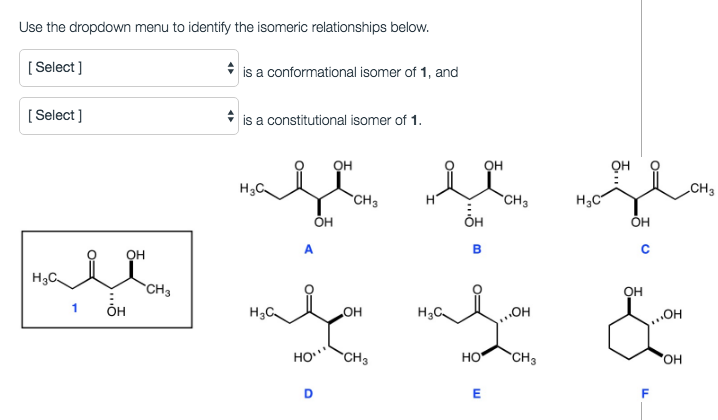 Solved: Help Find The Correct Constitutional And Conformat... | Chegg.com