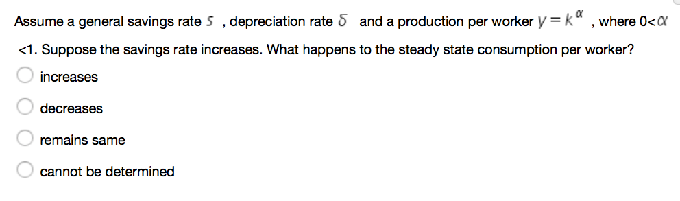 Solved Assume a general savings rate s , depreciation rate δ | Chegg.com