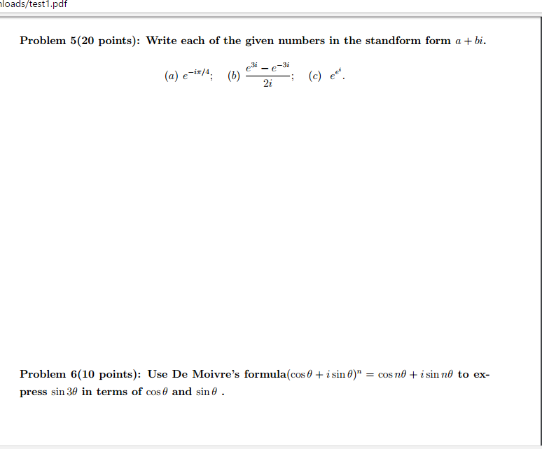 Solved Write each of the given numbers in the stand form a + | Chegg.com