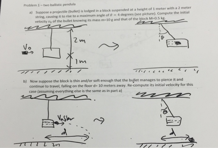 Solved Suppose a projectile (bullet) is lodged in a block | Chegg.com