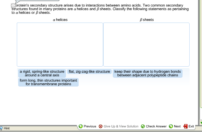 Solved Secondary structure arises due to interactions | Chegg.com