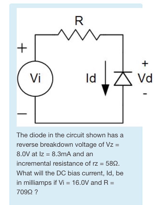 Solved: The Diode In The Circuit Shown Has A Reverse Break... | Chegg.com