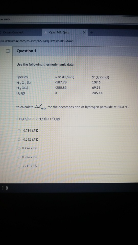Solved e web... Ocⓨan Connect Quiz: M8. Quiz | Chegg.com