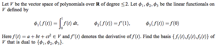 Solved Let V be the vector space of polynomials over R of | Chegg.com