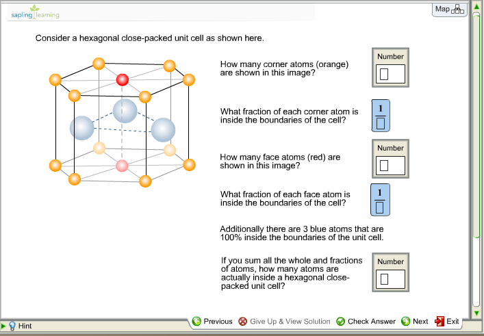 Solved Consider a hexagonal close-packed unit c?ell as | Chegg.com