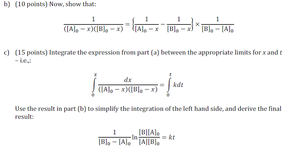 Solved: B) (10 Points) Now, Show That: C) (15 Points) Inte... | Chegg.com
