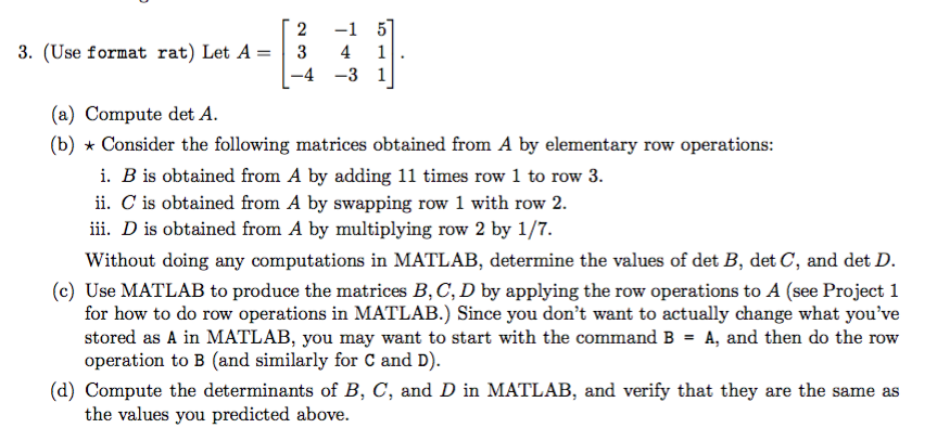 Solved MATLAB QUESTION *I would greatly appreciate it if | Chegg.com