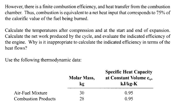 Solved A gasoline engine of volumetric compression ratio | Chegg.com