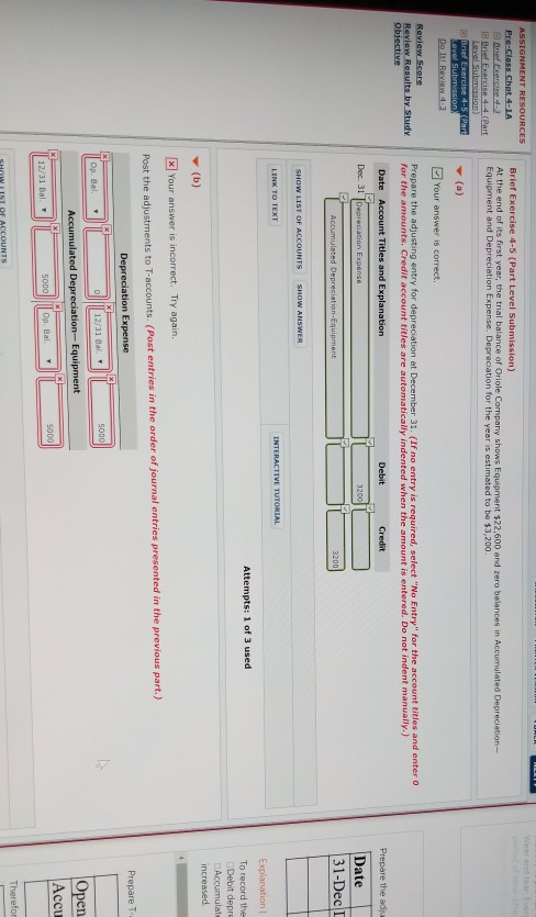 Solved ENT RESOURCES Brief Exercise 4-5 (Part Level | Chegg.com