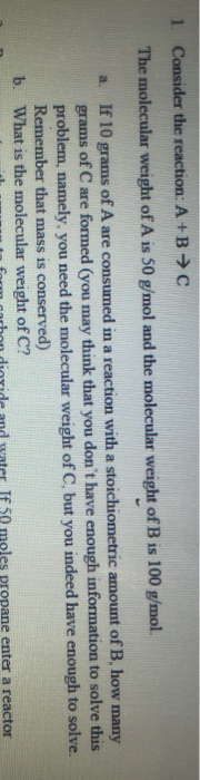 Solved Consider the reaction: A + B rightarrow C The | Chegg.com