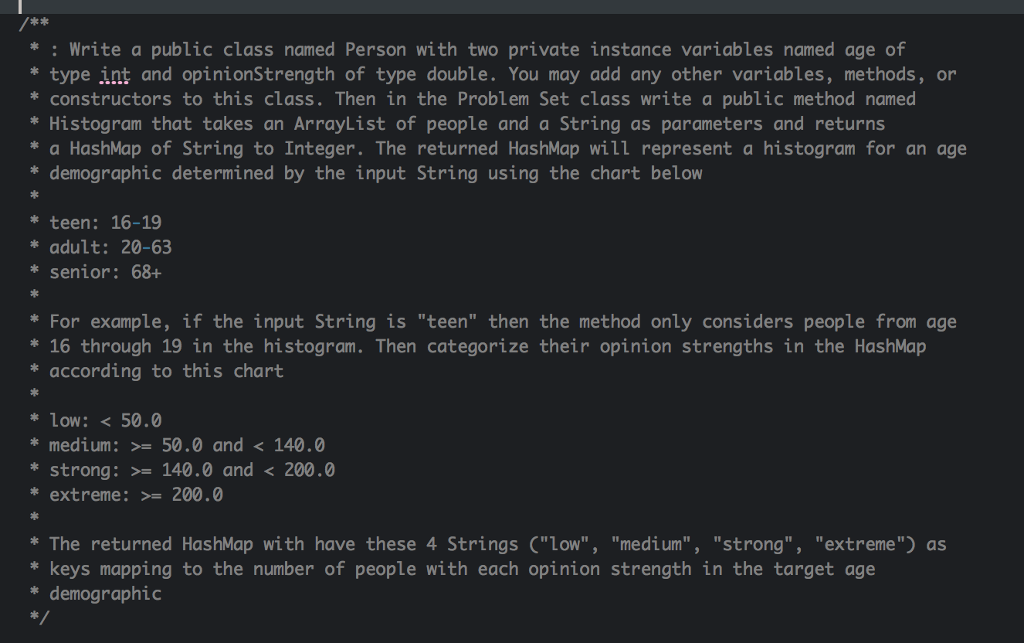 Solved ke Write a public class named Person with two private | Chegg.com