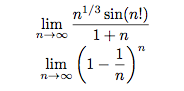 Solved lim n right arrow infinity n^1/3 sin (n!)/1+n lim n | Chegg.com