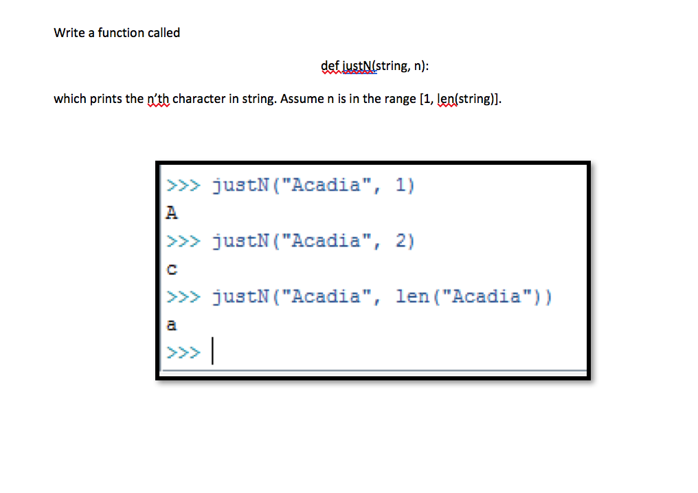 Solved Write A Function Called Def JustN string N Which Chegg Solved Write A Function Called Def JustN string N Which Chegg