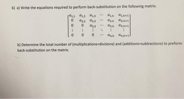 Solved Write the equations required to perform | Chegg.com