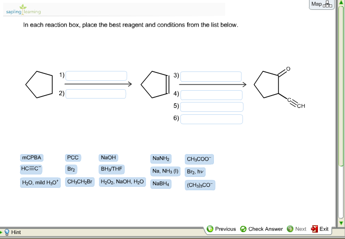 Solved Map pling In each reaction box, place the best | Chegg.com