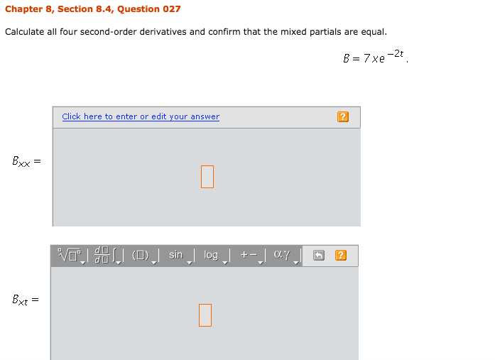 Solved Chapter 8, Section 8.4, Question 027 Calculate all | Chegg.com