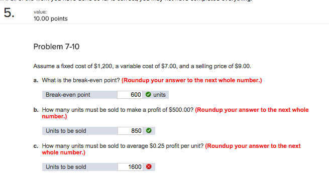 Solved Assume a fixed cost of $1,200, a variable cost of | Chegg.com Solved Assume a fixed cost of $1,200, a variable cost of | Chegg.com
