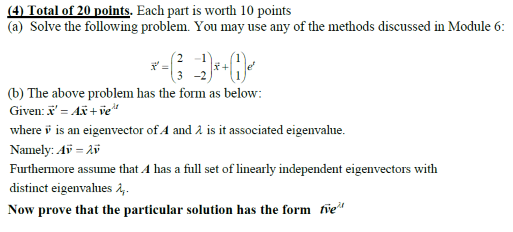 Solved 4 Total of 20 points. Each part is worth 10 points | Chegg.com Solved 4 Total of 20 points. Each part is worth 10 points | Chegg.com
