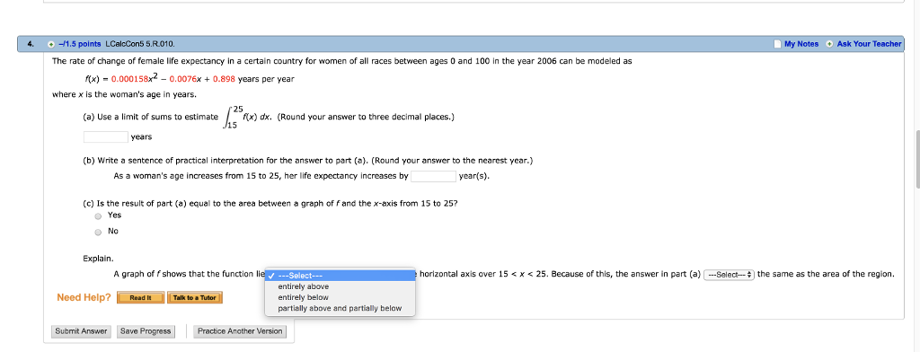 Solved My Notes Ask Your Teacher 3. +ㅢ1 points LCalcCon5 | Chegg.com