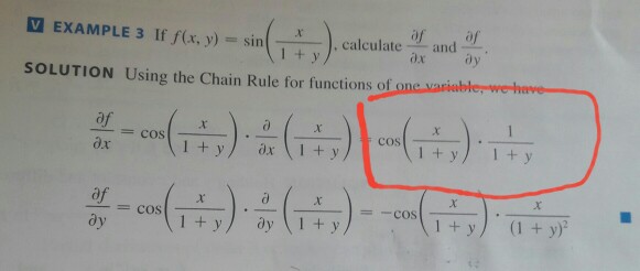 Solved VEXAMPLE 3 If f(x, y) sin af af calculate and | Chegg.com