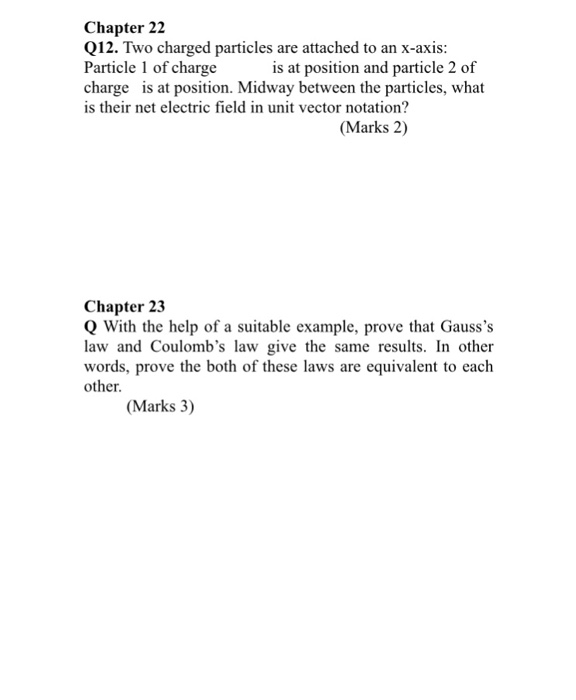 Solved Two charged particles are attached to an x-axis: | Chegg.com