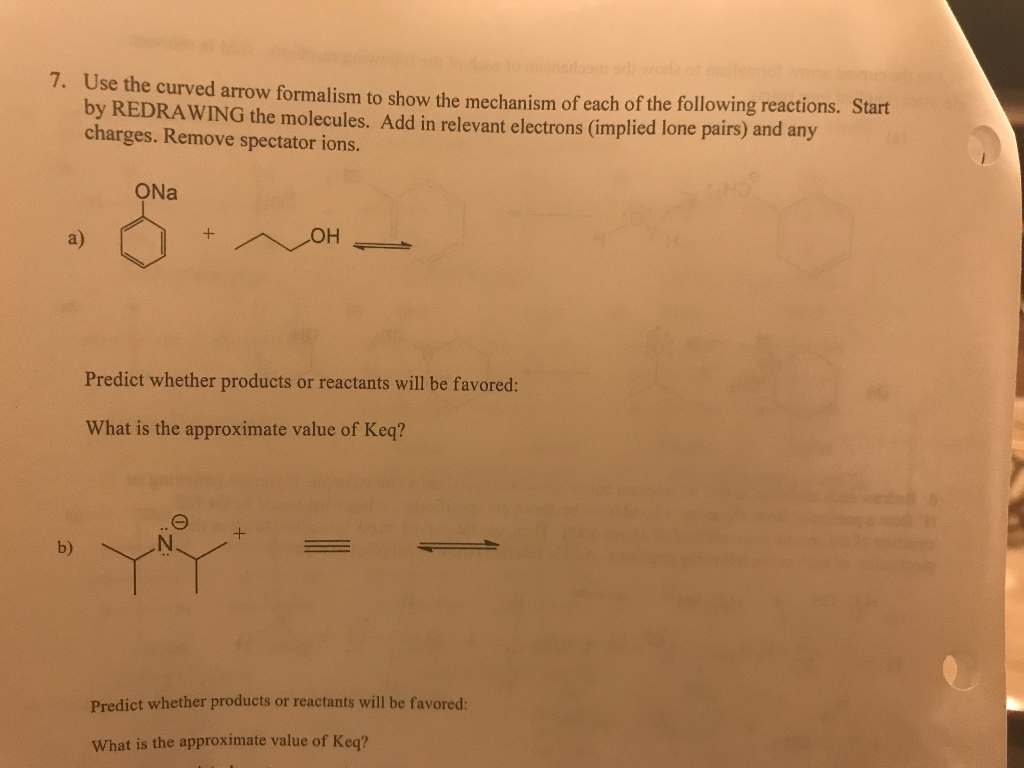 Solved 7. Use the curved arrow formalism to show the | Chegg.com