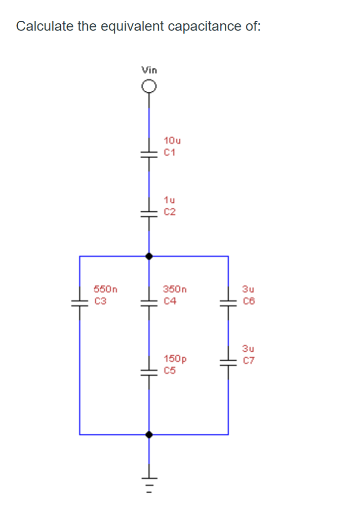 Solved Calculate the equivalent capacitance of: | Chegg.com