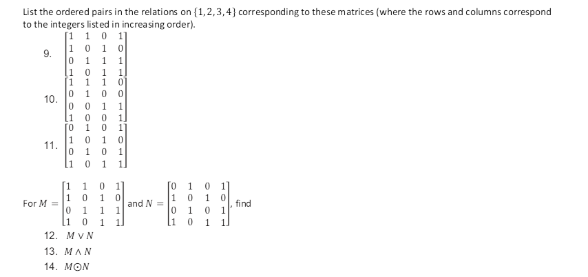 List The Ordered Pairs In The Relations On Chegg list-the-ordered-pairs-in-the-relations-on-chegg