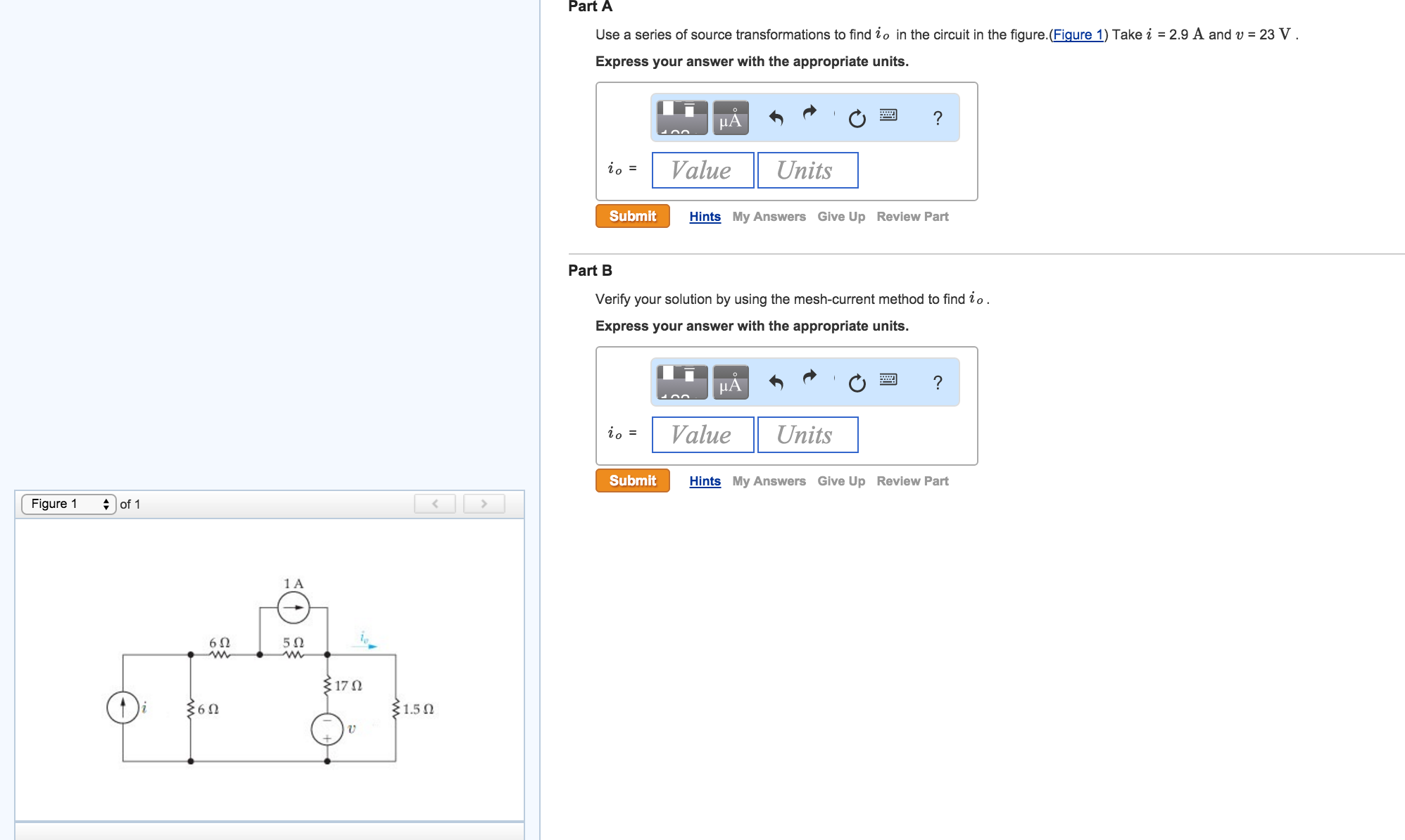 Solved Use A Series Of Source Transformations To Find Io In
