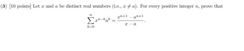 Solved: Let X And A He Distinct Real Numbers (i.e., X Note... | Chegg.com