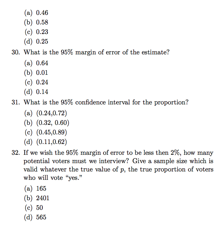 Solved Large-Sample Estimation. I survey 50 registered | Chegg.com