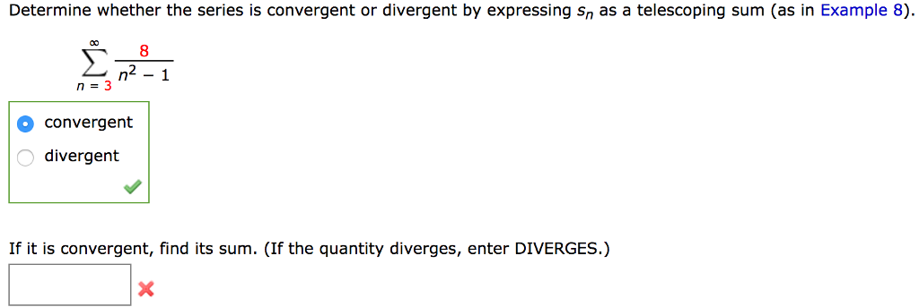 Solved Determine whether the series is convergent or | Chegg.com Solved Determine whether the series is convergent or | Chegg.com