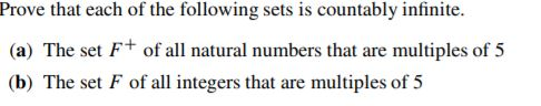 Solved Prove that each of the following sets is countably | Chegg.com