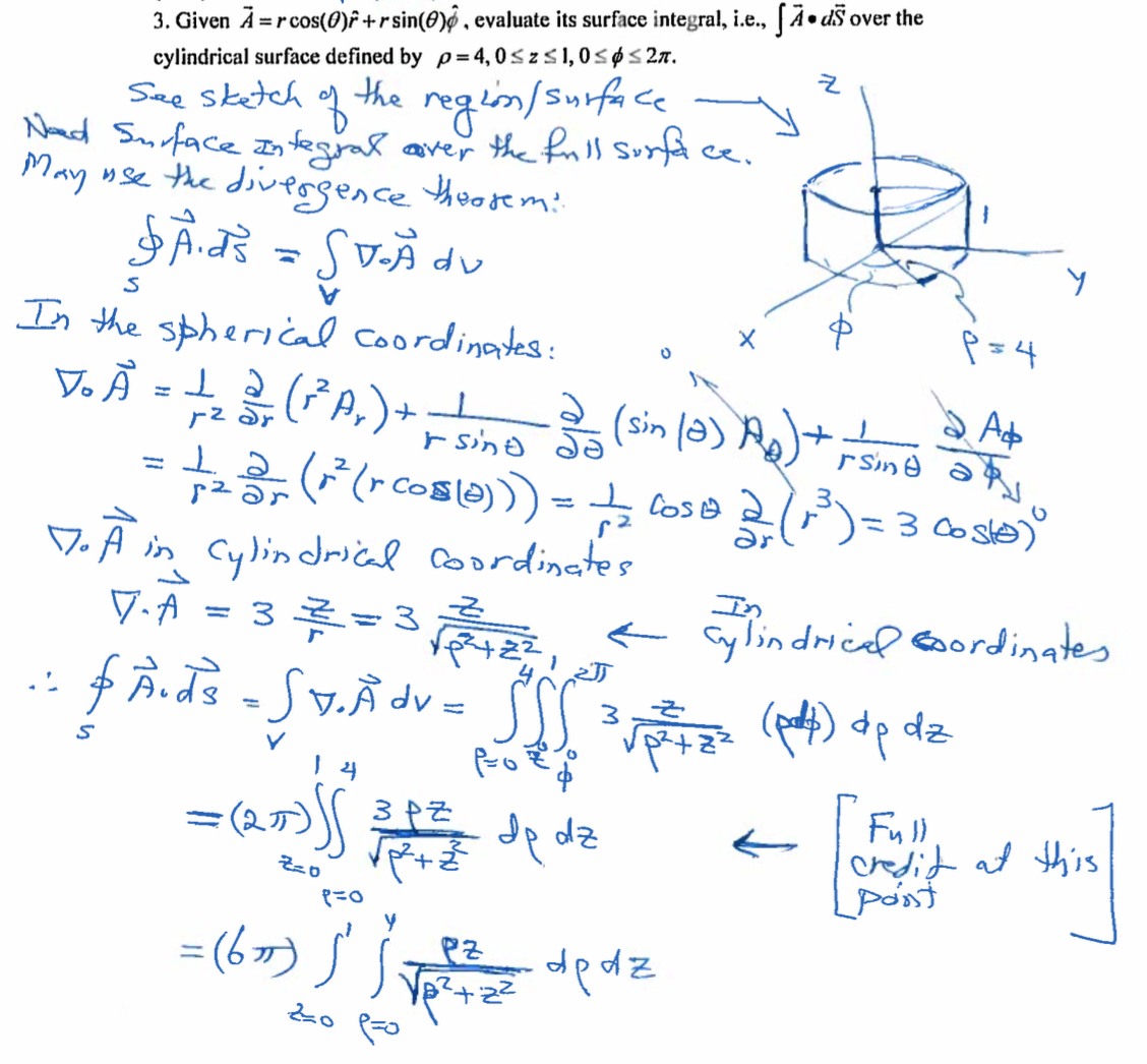 Given A = r cos (theta) r + r sin (theta) phi, | Chegg.com