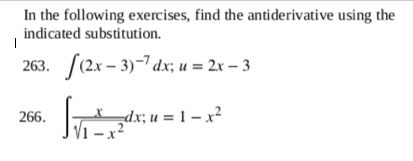 Solved In the following exercises, find the antiderivative | Chegg.com