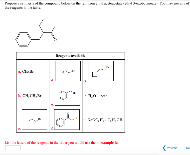 Solved question 1: Propose a synthesis of the compound below | Chegg.com