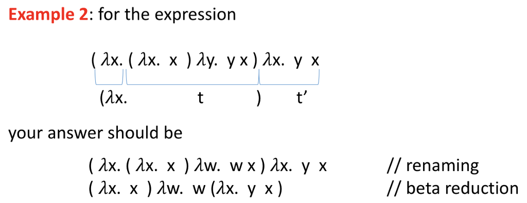 Problem 3 (Beta Reductions). For each of the | Chegg.com